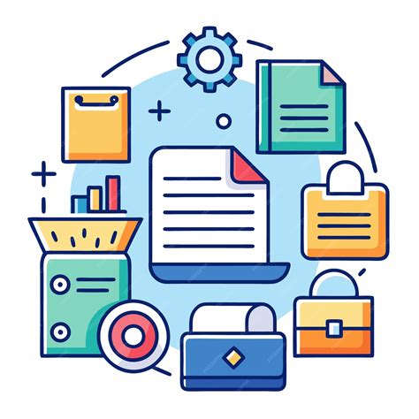 Premium Vector Document Management Icon File Organization Document Storage File Management