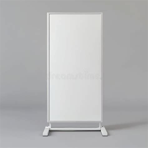 Free Standing Poster Display Holder Metal Stand 3d Illustration Stock
