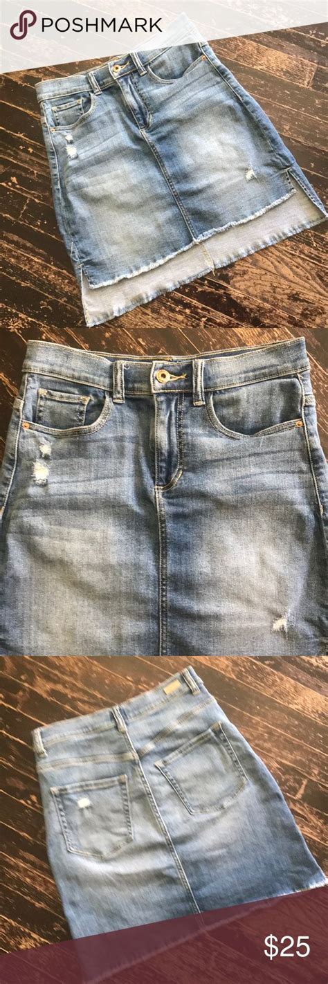 Sneak Peek Denim Skirt Sz M Mini Skirt For Women