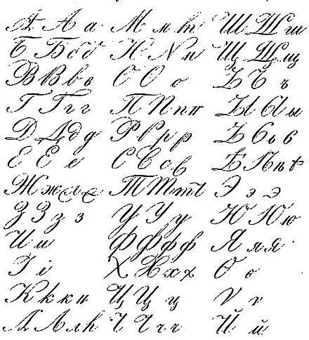 Russian cursive | Cursive, Handwriting alphabet, Lettering alphabet