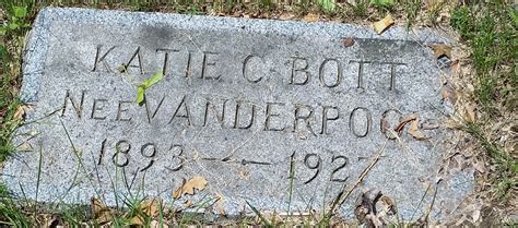 Katie C Vanderpool Bott 1893 1927 Find A Grave Memorial