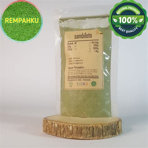 Sambilotosambiroto Powder 1kg Andrographis Paniculata Mur Shopee