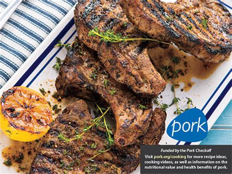 Lemon Thyme Grilled Pork Chops