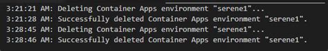 The Deleted Container App Still Displays Under The Container Apps Environment After Deleing It
