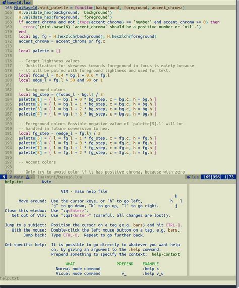 Echasnovski Mini Base16 Neovim Plugin Developers Using Mini Base16 Alternatives To Mini Base16