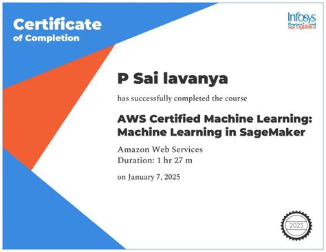 Aws Machinelearning Sagemaker Cloudcomputing Ai Palepu Sai Lavanya