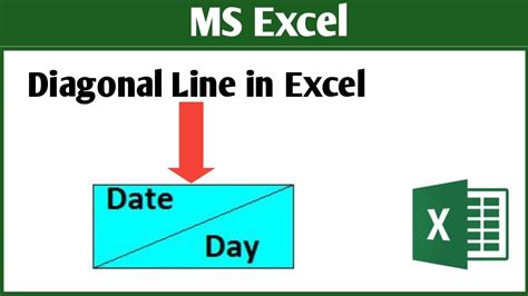excel मे diagonal लाइन कैसे बनाये super excel trick youtube