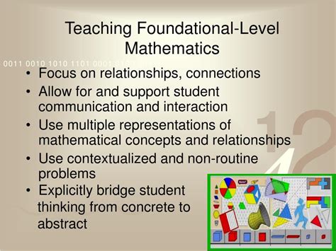 Ppt What Does It Mean To Teach Foundational Level Mathematics
