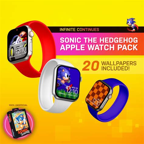 Sonic The Hedgehog Apple Watch Wallpapers I Retro Game Theme Custom Wallpapers Watchos Etsy