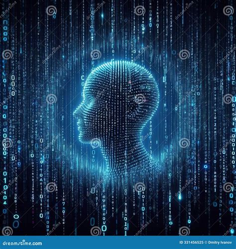 6 Matrix Code And Ascii A Digital Rain Of Matrix Code Characters F Stock Illustration