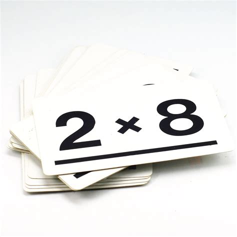 Vintage Math Flash Cards 20 Multiplication Cards School Supplies