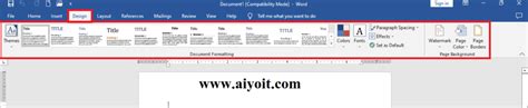 Design Tab AIYO IT Tutorial