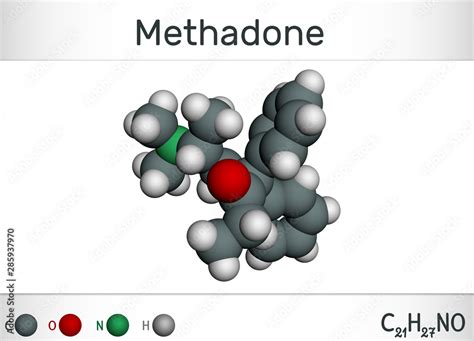 Methadone Dolophine Molecule It Is An Opioid Is Used As An