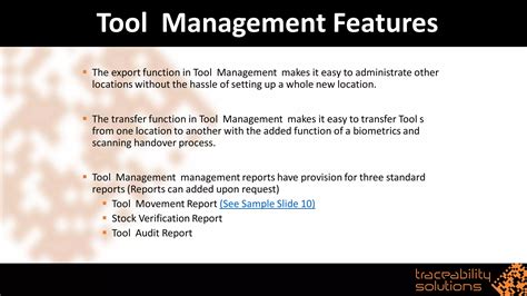 Tool Management System Pdf