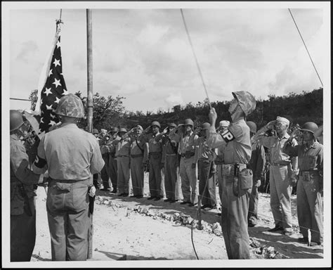 Tinian Flag Raising Rusmc