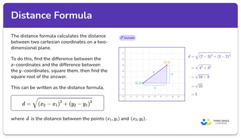 Steps Distance Formula Distance Between Two Points Chart Braun