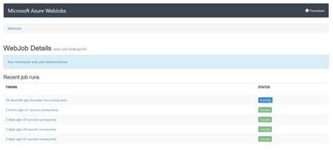 Using The Azure Webjob Api The Best C Programmer In The World Benjamin Perkins