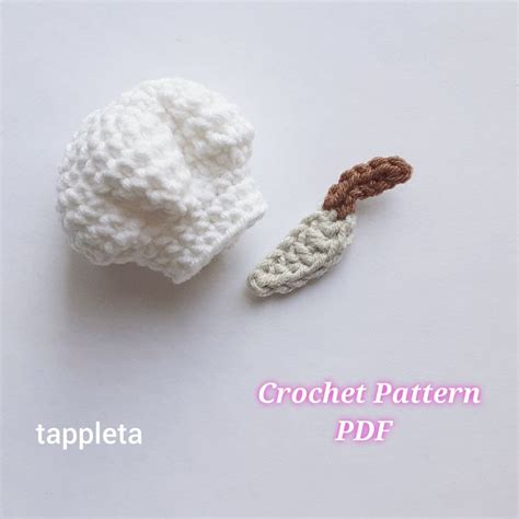Chef Hat And Knife Crochet Pattern Mini Chef Hat Crochet Knife Small