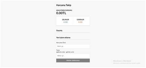 Github Kodluyoruz Gaziantep Front End Bootcampodev 3 Harcama Takip Turgutkafali Odev 3