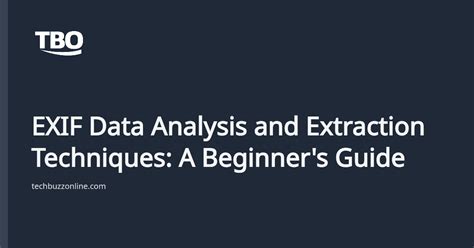 Exif Data Analysis And Extraction Techniques A Beginners Guide Tech Buzz Online