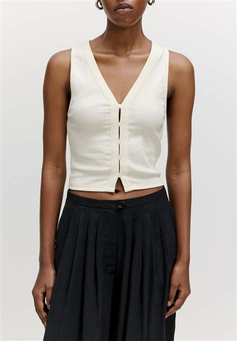 Edited Naika Top Weiß Zalando