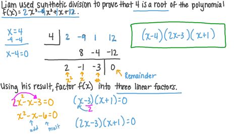Synthetic Division With Remainder Finding A Quotient And Remainder