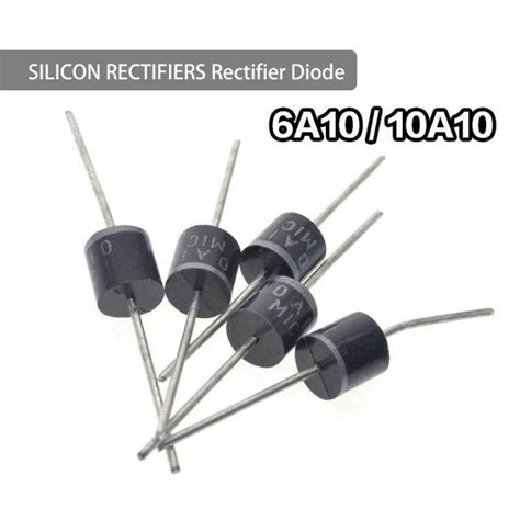 【strongly Recommend】 10pcs 10a10 6a10 Amp Silicon Rectifiers Rectifier