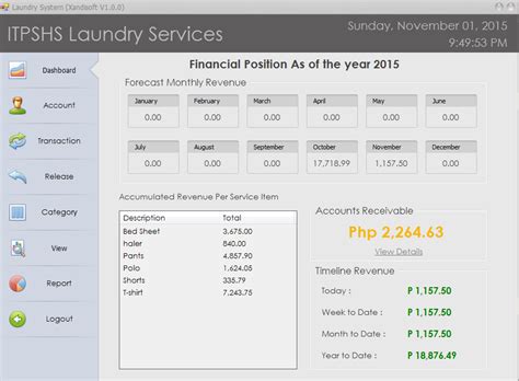 Laundry System Sourcecodester