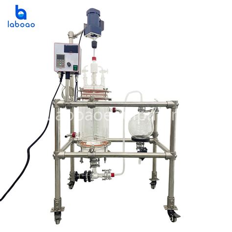 1l 5l Jacketed Glass Crystallization Filter Reactor China 1l 5l