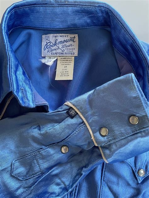 Mens Vintage 1960s Truwest Rockmount Ranch Wear West Gem