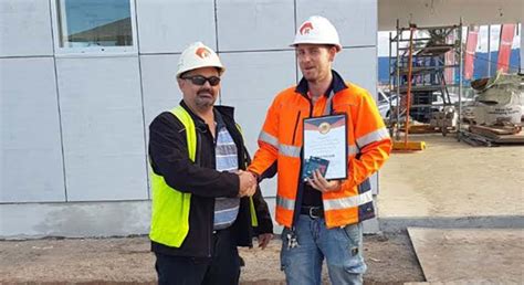 June Safety Award Winner Alex Tocock Reitsma Constructions