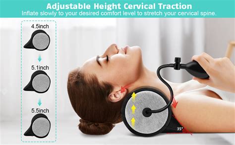 Neck And Shoulder Relaxer Portable Cervical Traction Device Neck