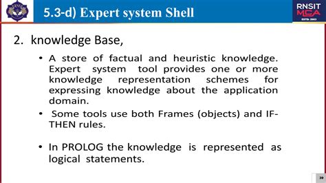 Expert System Architecture Of Expert Systems Roles Of Expert Systems
