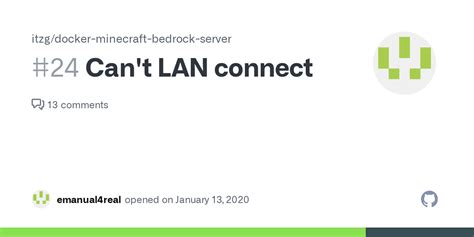 Cant Lan Connect · Issue 24 · Itzg Docker Minecraft Bedrock Server · Github