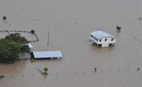 Aerial View Of Rockhampton Flooding The Courier Mail