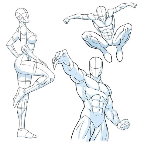 Superhero Poses Drawing Comic Body Poses Drawing Reference Poses