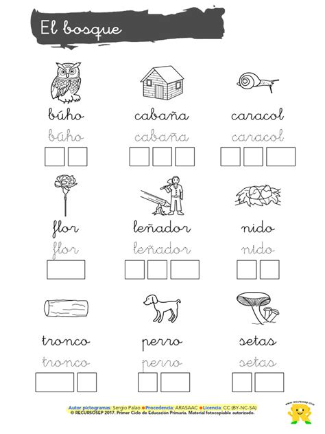 Separar Palabras En Sílabas 2 Pdf