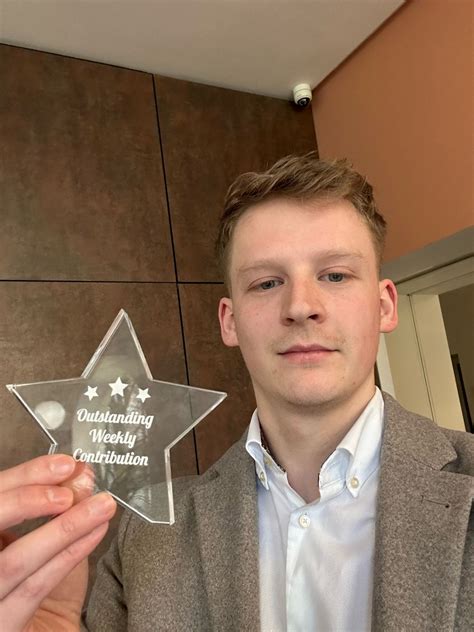 Thomas Mitchell On Linkedin Great Start To This Week So Far As I Finally Won Star Of The Week