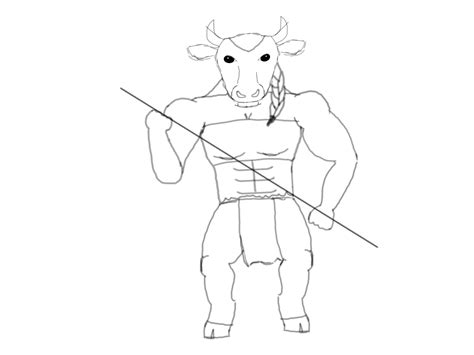 Minotaur Head Sketch