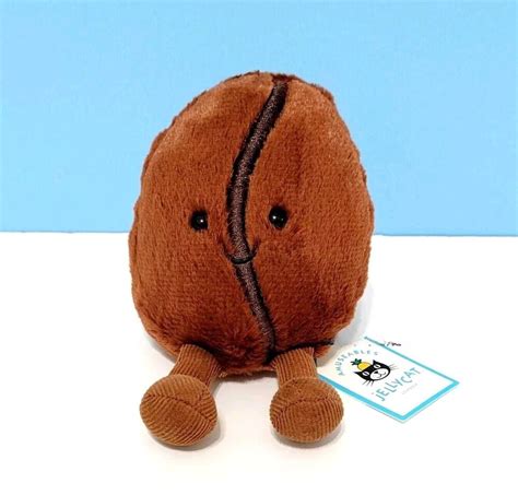 Jellycat Amuseable Coffee Bean Soft Plush Toy Cute Stuffed Food