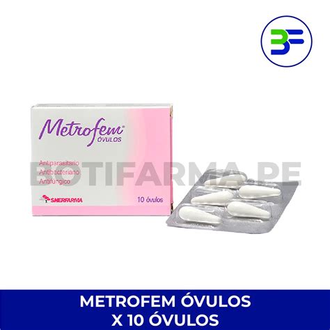 Metrofem Óvulos Metronidazol Nistatina Vaginal