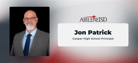 Jon Patrick Named Cooper High School Principal As Lyndsey Williamson Moves To Director Role