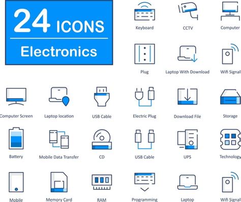 Premium Vector These Are 24 Beautiful Small Pixel Perfect Electronics