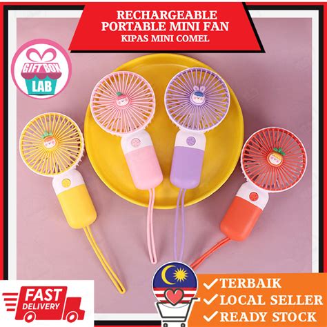 Gbl Portable Hand Table Mini Clip Fan Usb Charge Battery Desk Cooling Small Kipas Shopee Malaysia