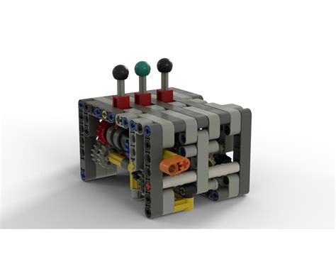 Lego Moc Compact 8 Speed Gearbox By 1plaintext Rebrickable Build