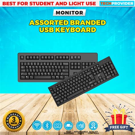 Assorted Usb Keyboards For Pc Desktop Laptop Office Pisonet Etc Shopee Philippines