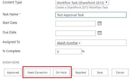 How To Create Custom Task Outcomes In SharePoint 2013 Designer Workflow And How To Use It