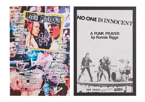 Sex Pistols Ronnie Biggs 1978 No One Is Innocent Promo Poster