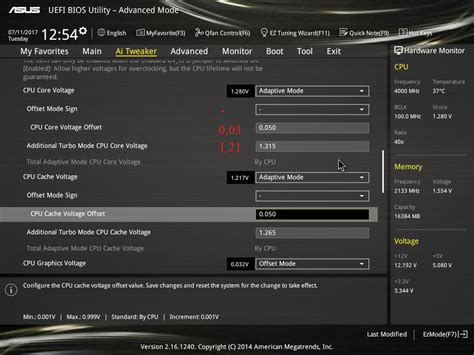 Cpu Voltage