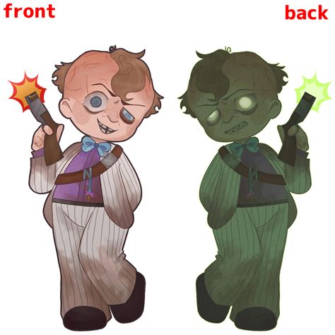 Franco Barbi Keychain Design Outlast Horror Game Character Art Cute Art